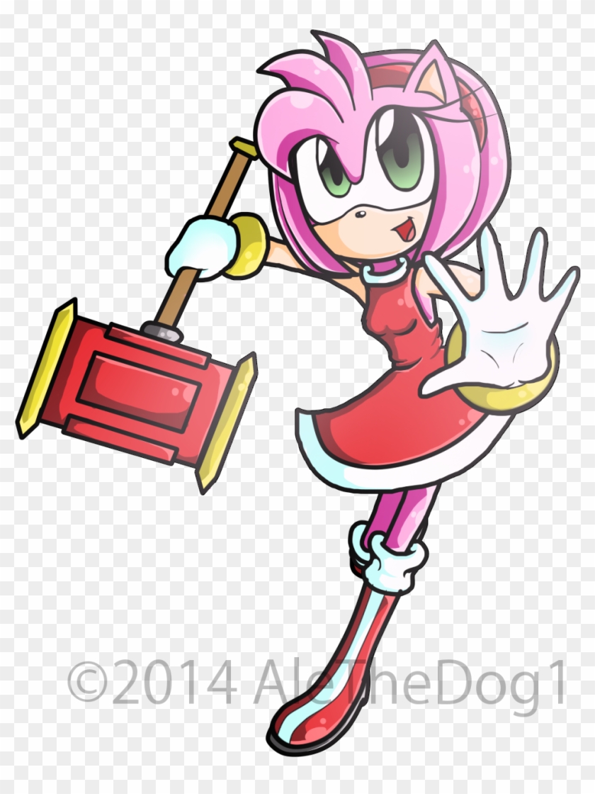 Amy Rose [ Speedpaint] By Alethedog1 - Cartoon - Free Transparent PNG ...